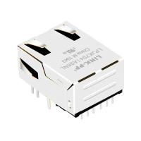China LPJK7041A98NL 100/1000 Base-T Low Profile RJ45 Female Connector Tab Up With Orange&Green/Yellow LED for sale