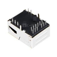 China LPJK9029A159NL 5G Base-T Integrated Magnetics Low Porfile RJ45 Connector Jack 1x1 Port for sale