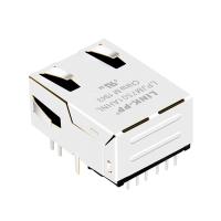 China LPJM7501AHNL 5G Base-T 1x1 Port Low Porfile RJ45 Magjack Connector Tab Up Green/Yellow Led for sale