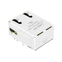 China Belfuse G10-1GHT-035 Compatible LINK-PP LPJK9072A110NL 10G Base-T Tab Up Yellow&Green/Green Led 1 Port Low Profile Ethernet RJ45 ICM Connector for sale