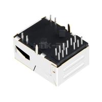 China LPJM9061AHNL 10G Base-T Low Porfile RJ45 Connector With Integrated Magnetics Tab UP Green/Yellow Led for sale