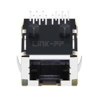 China LPJM9061AHNL 10G Base-T Low Porfile RJ45 Connector With Integrated Magnetics Tab UP Green/Yellow Led for sale