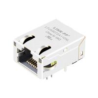 China LPJK9072A110NL 10G Base-T Low Profile Ethernet RJ45 Magjack Tab Up Yellow&Green/Green Led for sale