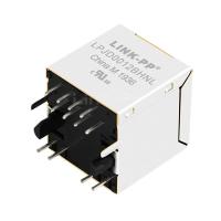 China Pulse  J1AT11ZCC2 Compatible LINK-PP LPJD0012BHNL 10/100 Base-T Green/Yellow LED Vertical Integrated RJ-45 Connector for sale