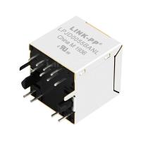 China Hanrun HR951155A Compatible LINK-PP LPJD0055BANL 10 Base-T Yellow/Green LED Vertical Ethernet RJ45 Connector for sale