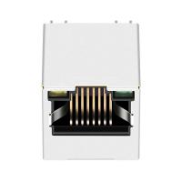 China Hanrun HR951155A Compatible LINK-PP LPJD0055BANL 10 Base-T Yellow/Green LED Vertical Ethernet RJ45 Connector for sale