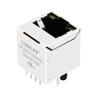 China Hanrun HY951180A Compatible LINK-PP LPJD0110BANL 10/100 Base-T Yellow/Green LED Vertical RJ45 Female Panel Mount Jack for sale
