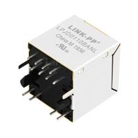 China Hanrun HY951180A Compatible LINK-PP LPJD0110BANL 10/100 Base-T Yellow/Green LED Vertical RJ45 Female Panel Mount Jack for sale