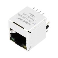 China Hanrun HY951180A Compatible LINK-PP LPJD0110BANL 10/100 Base-T Yellow/Green LED Vertical RJ45 Female Panel Mount Jack for sale