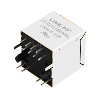 China Amphenol  LMJ2138814S0L1T1C Compatible LINK-PP LPJD4012BHNL 10/100 Base-T Vertical RJ45 Magjack Green&Yellow LED for sale