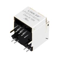 China Halo HFJV1-2450-L77RL Compatible LINK-PP LPJD1011B31NL 10/100 Base-T Green&Orange LED Vertical RJ45 Female Panel Mount for sale