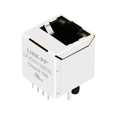 China Belfuse SI-46001-F Compatible LINK-PP LPJD0012BENL 10/100Base-T Vertical RJ45 Jack Green/Yellow LED for sale