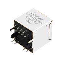 China WE 74990101210 Compatible LINK-PP LPJD4011BENL 10/100 Base-T Green/Yellow LED Vertical MagneticRJ45 Jack for sale