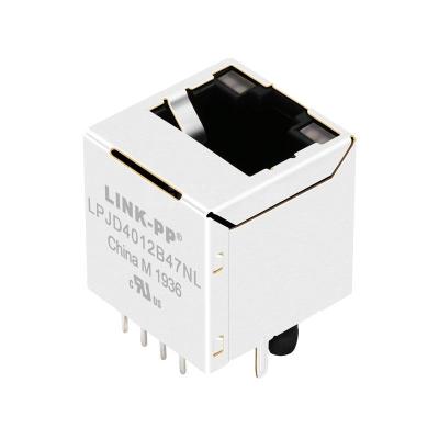 China Tyco 5-2301995-3 Compatible LINK-PP LPJD4012B47NL 10/100 Base-T Green/Yellow LED Vertical MagneticRJ45 Jack for sale