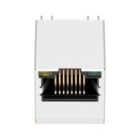 China TJLC-001TA1 Compatible LINK-PP LPJD5013BGNL 10/100 Base-T Yellow/Green Led Vertical RJ45 Ethernet Connectors for sale