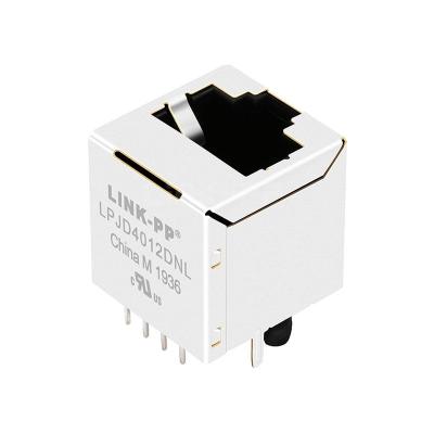 China Belfuse SI-16004-F Compatible LINK-PP LPJD4012DNL 10/100 Base-T Without LED Vertical RJ45 Surface Mount Socket for sale