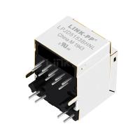 China LPJD5153BHNL 10/100 Base-T Vertical RJ45 Mag Jack With PoE Green/Yellow LED for sale