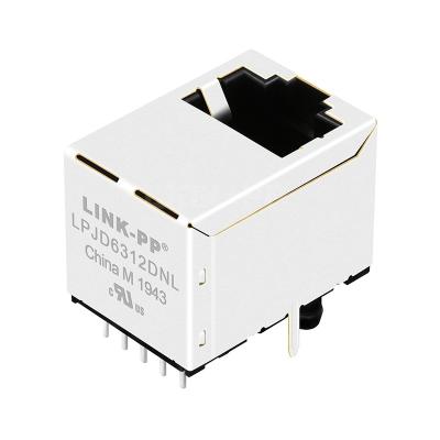 China Pulse JXD3-0004NL Compatible LINK-PP LPJD6312DNL 10/100 Base-T Without LED Vertical RJ45 Connector for sale