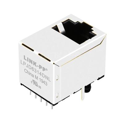 China Pulse JXD3-0003NL Compatible LINK-PP LPJD6314DNL 10/100 Without LED Vertical Lan Ethernet RJ45 for sale