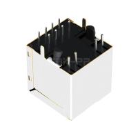 China LPJD4012-9BENL 10/100 Base-T Green/Yellow Leds Vertical RJ45 Female Connector for sale