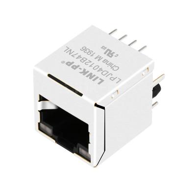 China LPJD4012B47NL 10/100 Base-T Green&Yellow/Green&Yellow Led Vertical RJ45 Modular Jack Connectors for sale
