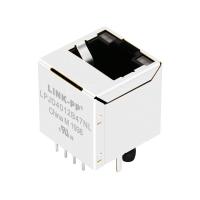 China LPJD4012B47NL 10/100 Base-T Green&Yellow/Green&Yellow Led Vertical RJ45 Modular Jack Connectors for sale
