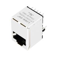 China LPJD6314DNL 10/100 Base-T Without LED POE Vertical Lan RJ45 Connector for sale