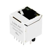 China LPJD0101BENL 10/100 Base-T Vertical RJ45 Magjack With POE Green/Yellow LED for sale