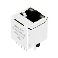 China LPJD4327B4NL 10/100 Base-T POE Vertical RJ45 Integrated Connector With Green&Yellow/Green&Yellow LEDs for sale