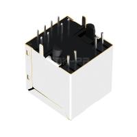 China LPJD4327B4NL 10/100 Base-T POE Vertical RJ45 Integrated Connector With Green&Yellow/Green&Yellow LEDs for sale