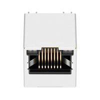 China LPJD4327B4NL 10/100 Base-T POE Vertical RJ45 Integrated Connector With Green&Yellow/Green&Yellow LEDs for sale