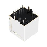 China LPJD4514BENL 10/100 Base-T Integrated VOIP Vertical POE RJ45 Connector With Green/Yellow LED for sale
