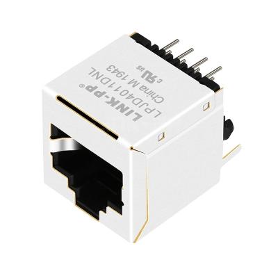 China LPJD4011DNL 10/100 Base-T Without LED Vertical RJ45 Jack for sale