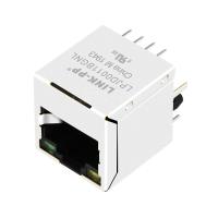 China LPJD0011BGNL 10/100 Base-T Vertical RJ45 Connector THT Solder With Yellow/Green LED for sale