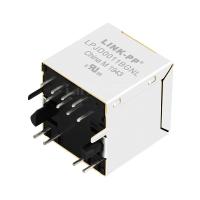 China LPJD0011BGNL 10/100 Base-T Vertical RJ45 Connector THT Solder With Yellow/Green LED for sale