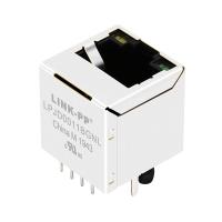 China LPJD0011BGNL 10/100 Base-T Vertical RJ45 Connector THT Solder With Yellow/Green LED for sale