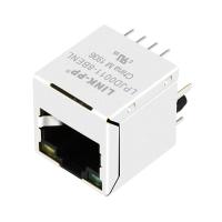 China LPJD0011-8BENL 10/100 Base-T RJ45 Vertical Connector With Integrated Magnetics Green/Yellow Led for sale