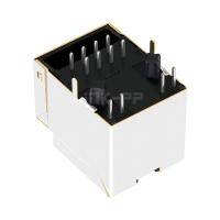 China Halo HFJV1-E2450-L11RL Compatible LINK-PP LPJD5011BFNL Vertical RJ45 Jack With Integrated Magnetics 10/100Base-T Green/Green LED for sale