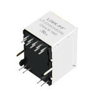 China Belfuse V890-1AX1-A1 Compatible LINK-PP LPJD0834BDNL 10/100/1000 Base-T Yellow/Green LED Vertical Female RJ45 Ethernet Jack for sale