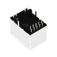 China Belfuse V890-1AX1-A1 Compatible LINK-PP LPJD0834BDNL 10/100/1000 Base-T Yellow/Green LED Vertical Female RJ45 Ethernet Jack for sale