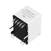 China Hanrun HR871190A Compatible LINK-PP LPJD0835BDNL 10/100/1000 Base-T Yellow/Green LED Vertical RJ45 Jack With Magnetics for sale