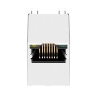 China Belfuse V890-1AX1-Y5 Compatible LINK-PP LPJD4835BDNL 10/100/1000 Base-T Yellow/Green  LED Vertical Integrated RJ-45 Connector for sale