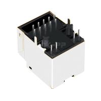 China Belfuse 1840417-4 Compatible LINK-PP LPJD0711B4NL 10/100/1000 Base-T Green&Yellow LED Vertical RJ45 Gigabit Ethernet for sale