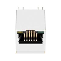 China Halo HFJV1-E1G41-L12RL Compatible LINK-PP LPJD4743BDNL 10/100/1000 Base-T Vertical Magnetic RJ45 Jack Yellow/Green LED for sale