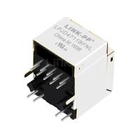 China WE 1840472-1 Compatible LINK-PP LPJD4711BFNL 10/100/1000 Base-T Green/Green LED Vertical RJ45 Female PCB Connector for sale