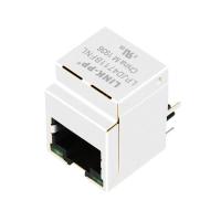 China WE 1840472-1 Compatible LINK-PP LPJD4711BFNL 10/100/1000 Base-T Green/Green LED Vertical RJ45 Female PCB Connector for sale