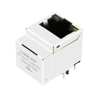 China Halo HFJV1-E1G01-L12RL Compatible LINK-PP LPJD4713BENL 10/100/1000 Base-T Green/Yellow LED Vertical Industrial RJ45 Ethernet Connector for sale