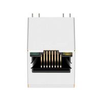 China Halo HFJV1-E1G01-L12RL Compatible LINK-PP LPJD4713BENL 10/100/1000 Base-T Green/Yellow LED Vertical Industrial RJ45 Ethernet Connector for sale