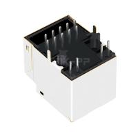 China Tyco 1840459-2 Compatible LINK-PP LPJD4709BENL 10/100/1000 Base-T Green/Yellow LED Vertical RJ45 Connector Port for sale