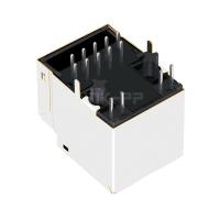 China Tyco 1840417-2 Compatible LINK-PP LPJD0711BENL 10/100/1000 Base-T Green/Yellow LED Vertical RJ45 Female PCB Connector for sale